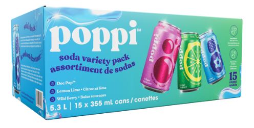 Poppi Prebiotic Soda - Variety Pack (Blue) (15x355ml) – Pantree Food ...