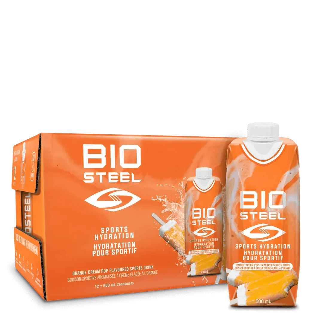 BioSteel Ready To Drink Orange Cream Pop Sports Drinks (12-500 ml ...