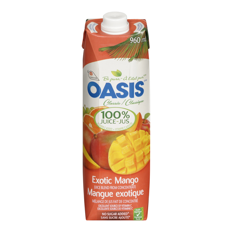Oasis Exotic Mango Fruit Juice (12-960 mL) (jit) – Pantree Food Service