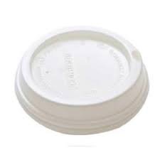 Compostable White Dome Lids For Ecotainer 10-20oz Cups (1200 Per Case ...