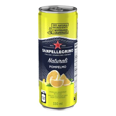 San Pellegrino Naturali Pompelmo (Grapefruit) (24-330 mL (Cans ...