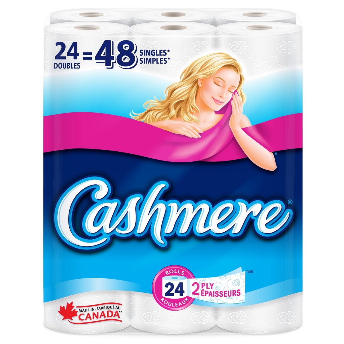 Cashmere Double Roll 2-Ply Toilet Paper (34254) (2-24 Rolls (48 rolls ...